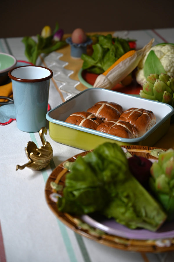 Green Square Enamel Oven Tray – Always Sunday Store